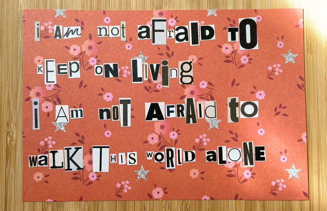 CUSTOM / Floral Collage Ransom Art / Pop Punk Homeware and Home Decor ...