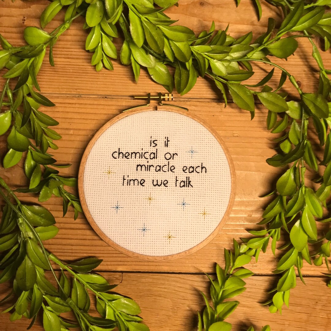 Trophy Eyes / Chemical / Chemical Miracle / Handmade Embroidery Hoop ...