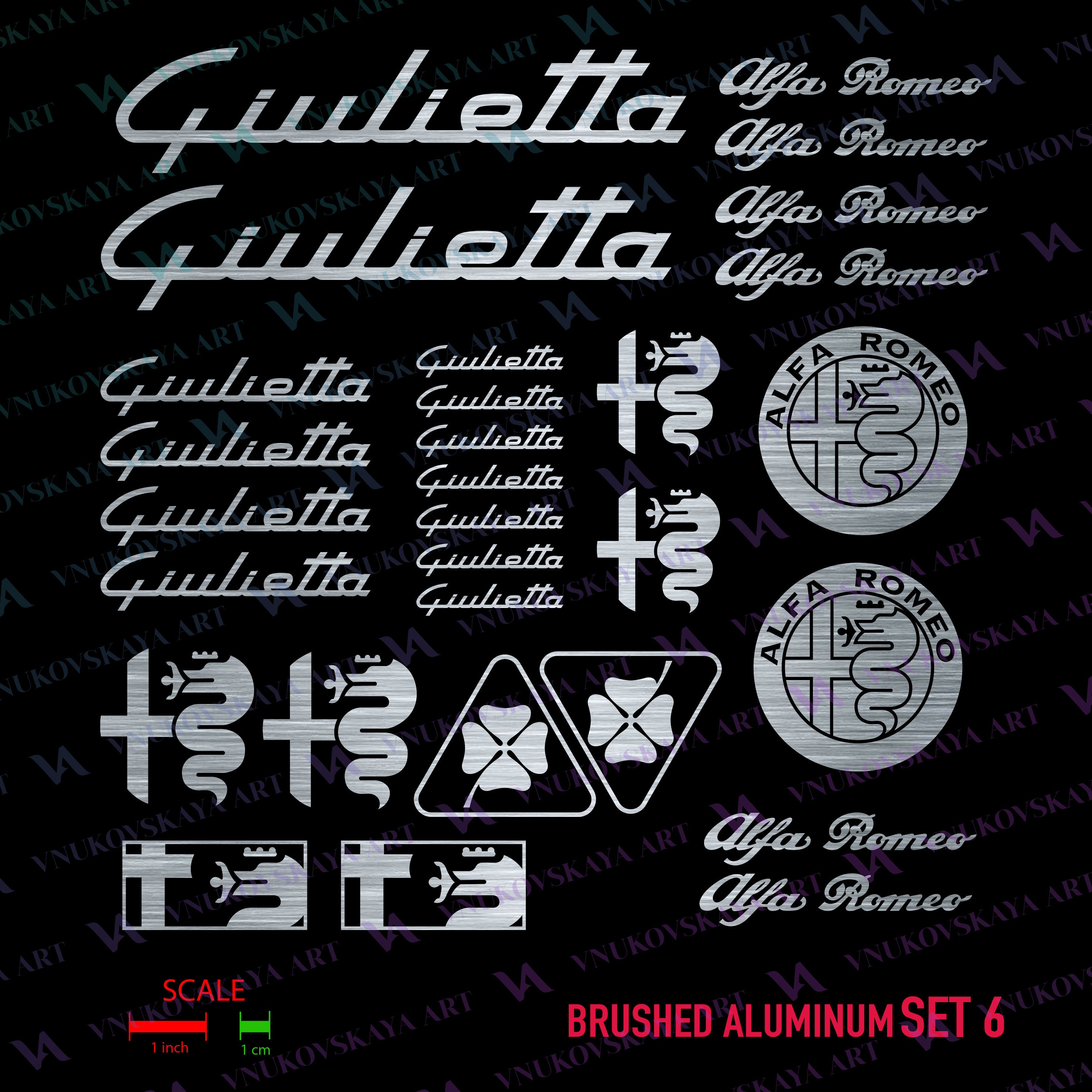Alfa Romeo Giulietta stickers decal set | Etsy