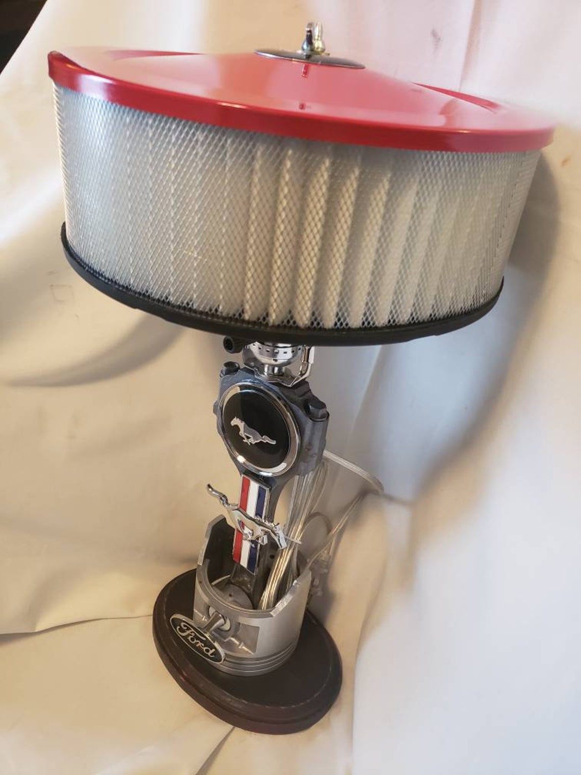 Mustang Automotive Piston Desk Lamp - Etsy