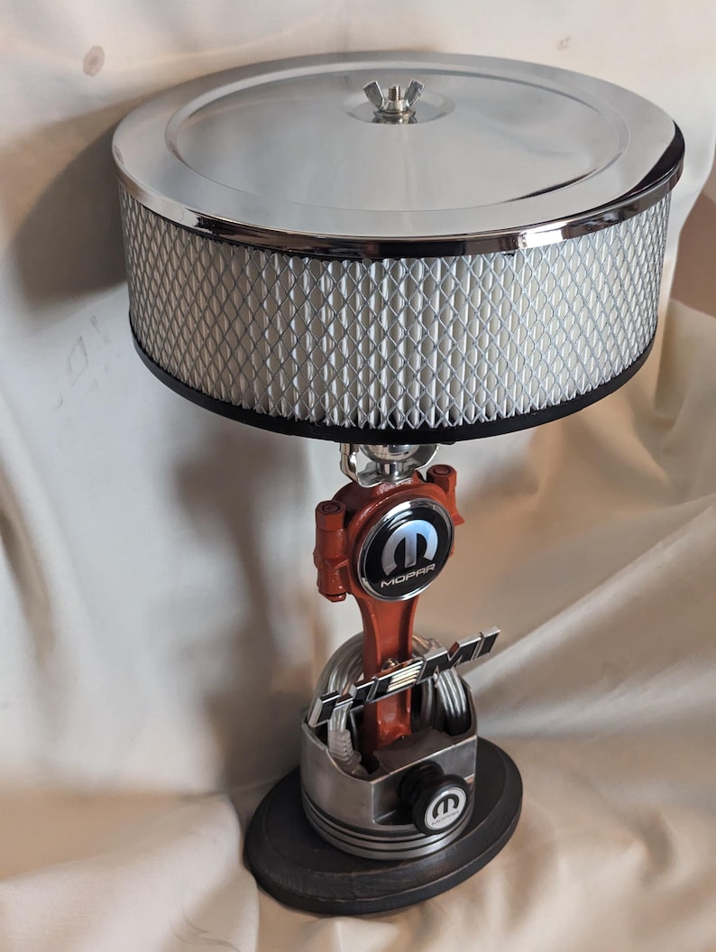 Mopar Hemi Orange Piston Desk Lamp - Etsy