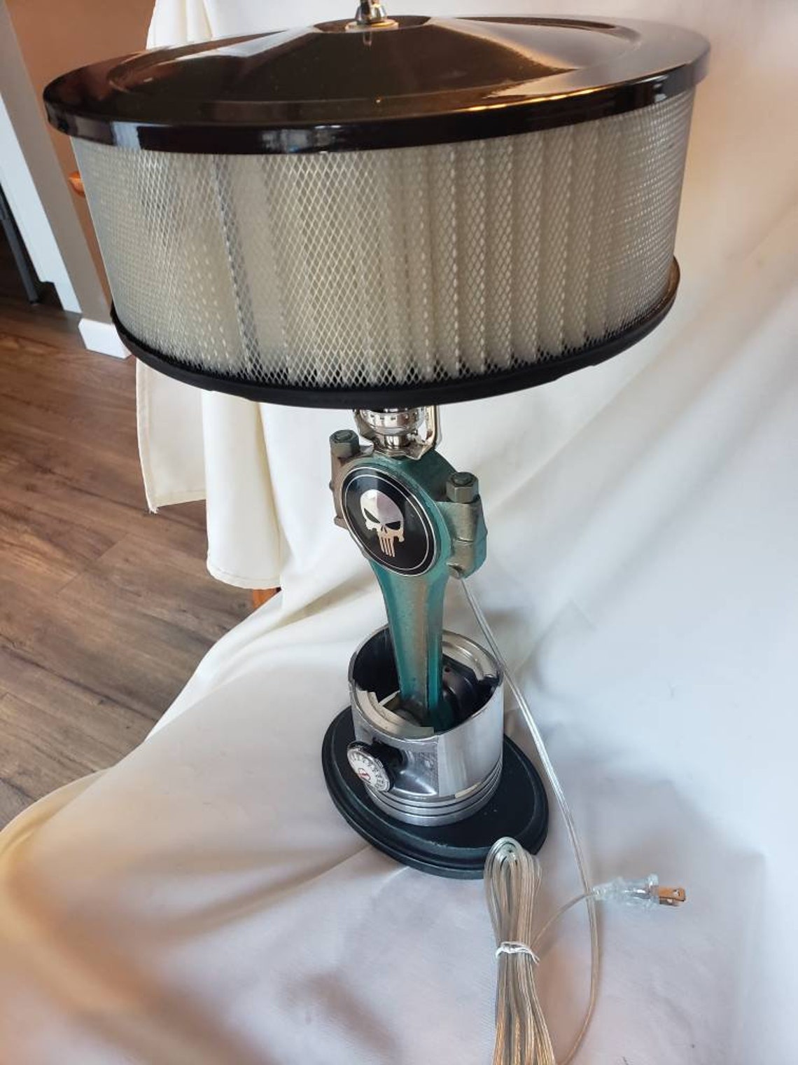 Punisher Rat Rod Piston Desk Lamp - Etsy