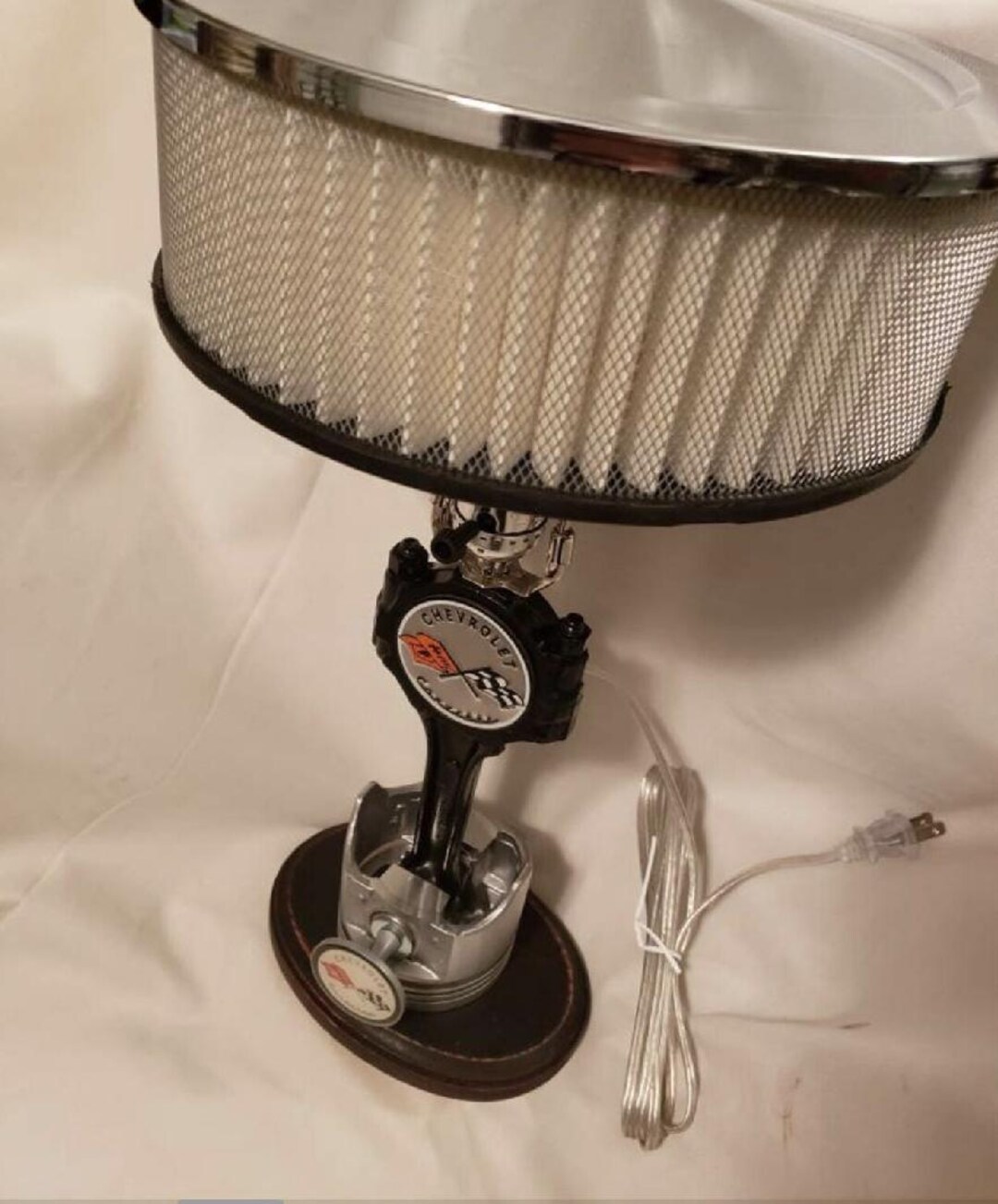 2 Black Corvette Piston Desk Lamps - Etsy