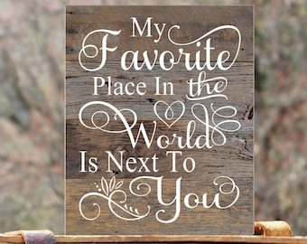 My Favorite Place Sign - Etsy