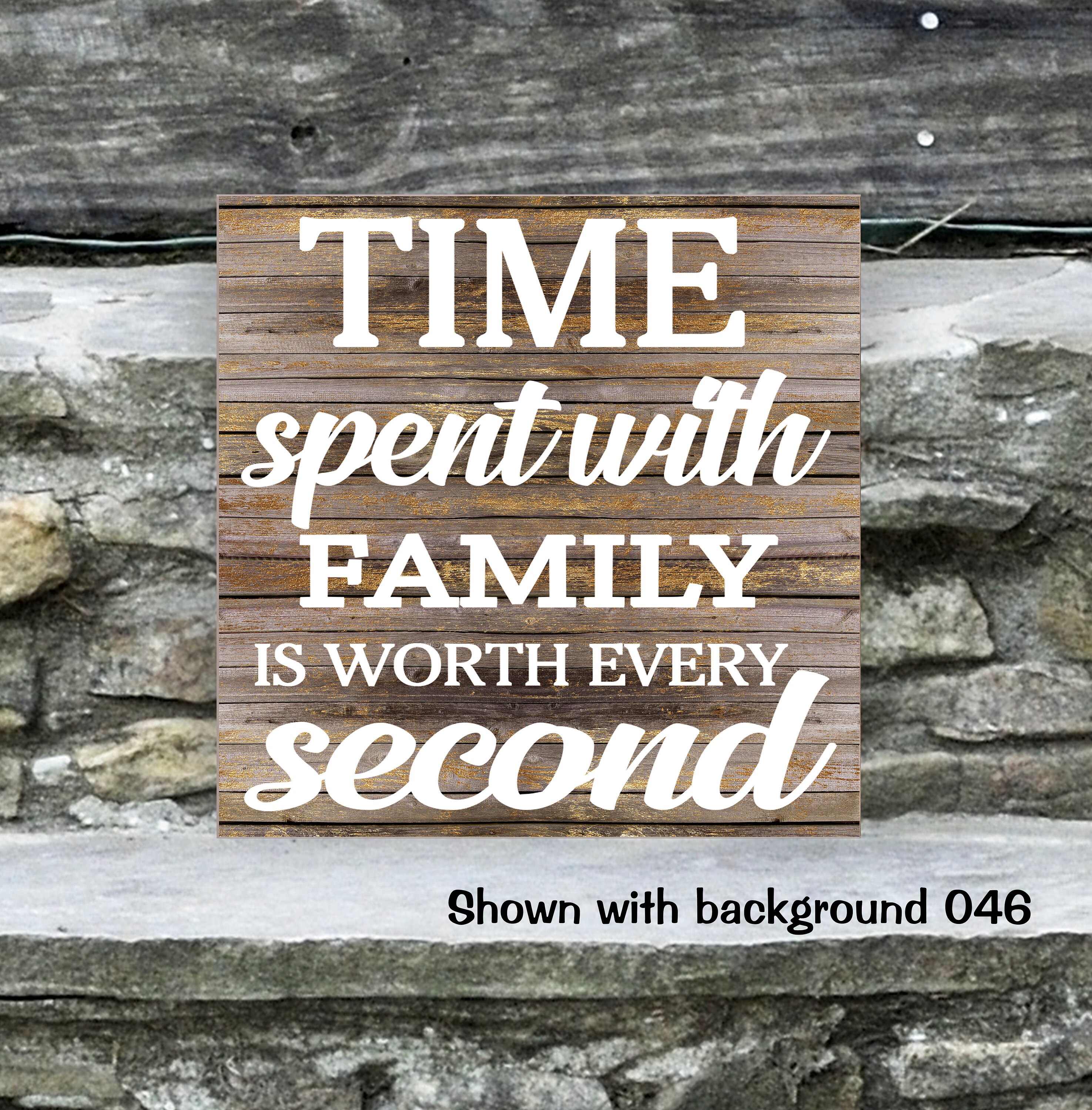 Wood Family Sign Time Spent With Family is Worth Every - Etsy
