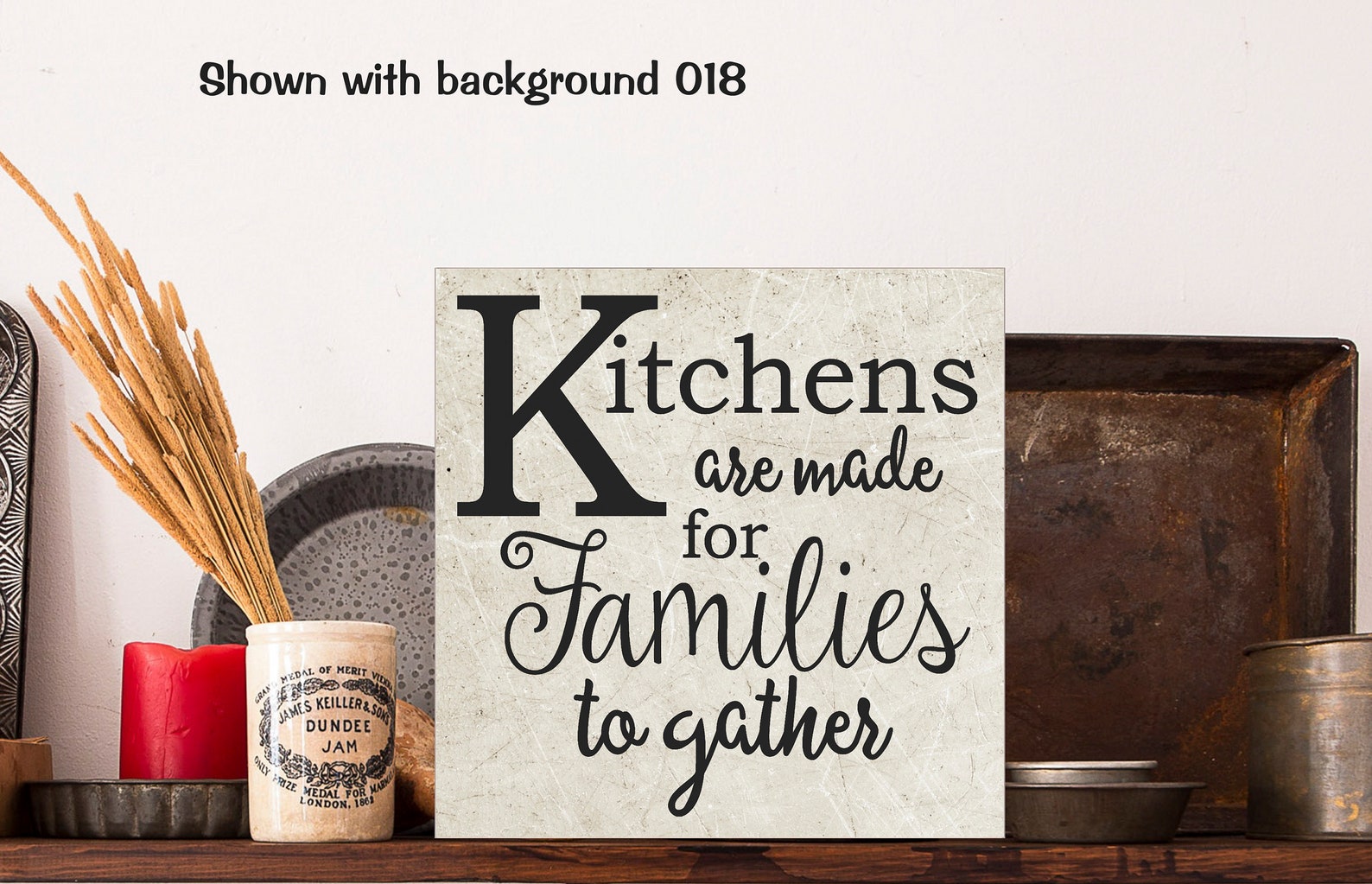 Wood Kitchen Sign Kitchens Are Made For Families To Gather | Etsy