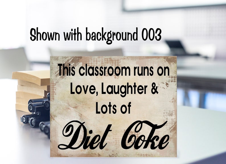 Wood Classroom Sign This Classroom Runs On Love Laughter - Etsy