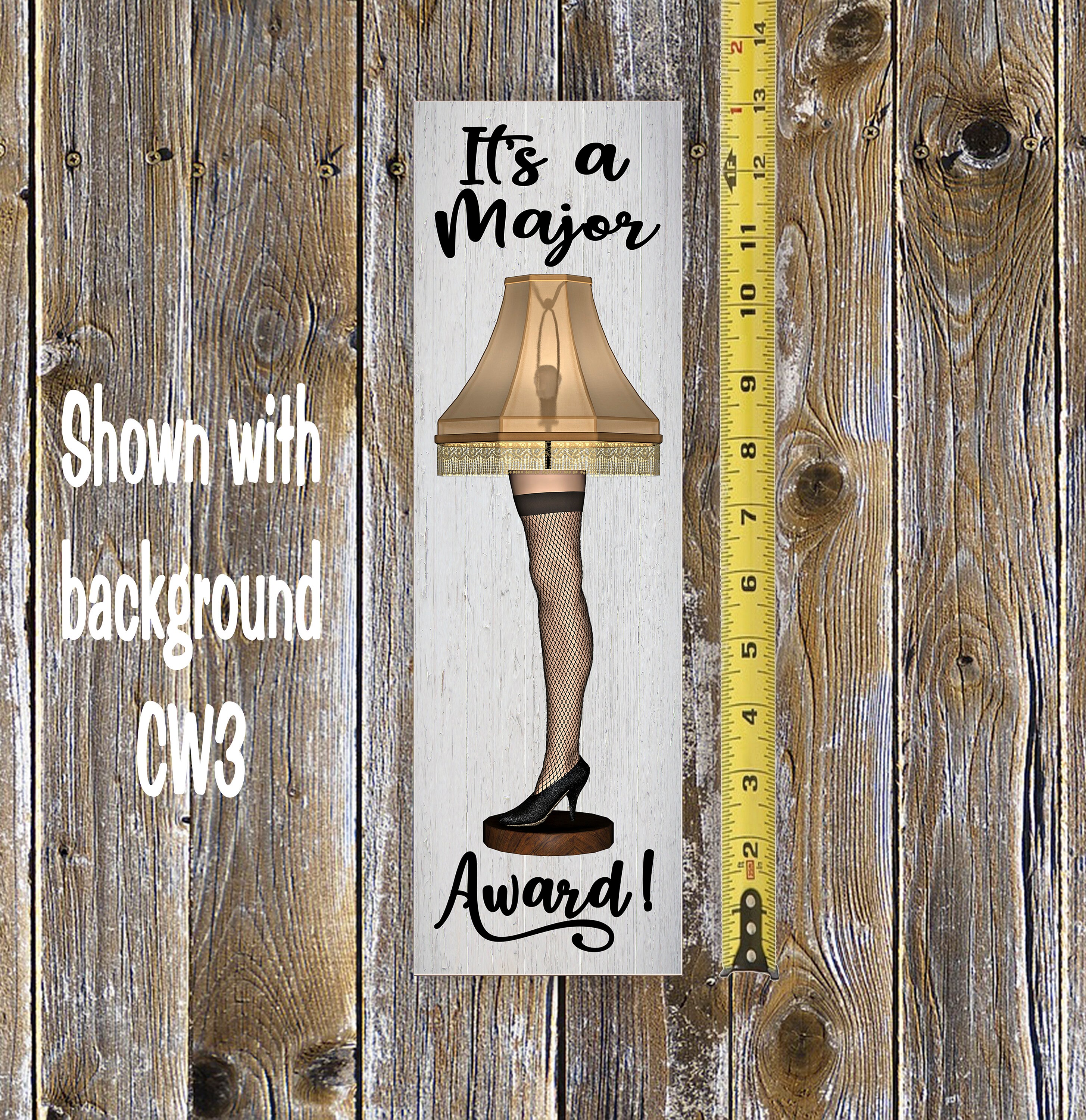 Wood Christmas Sign It's a Major Award Vertical Sign A | Etsy