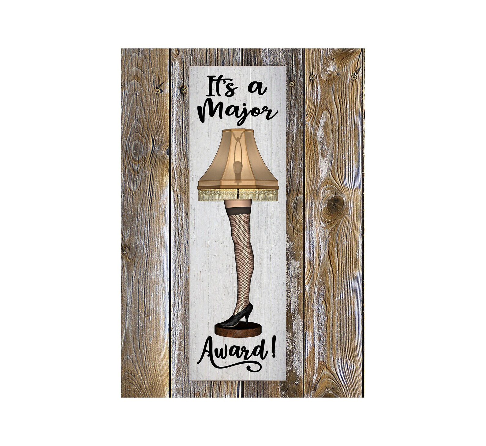 Wood Christmas Sign It's a Major Award Vertical Sign A - Etsy