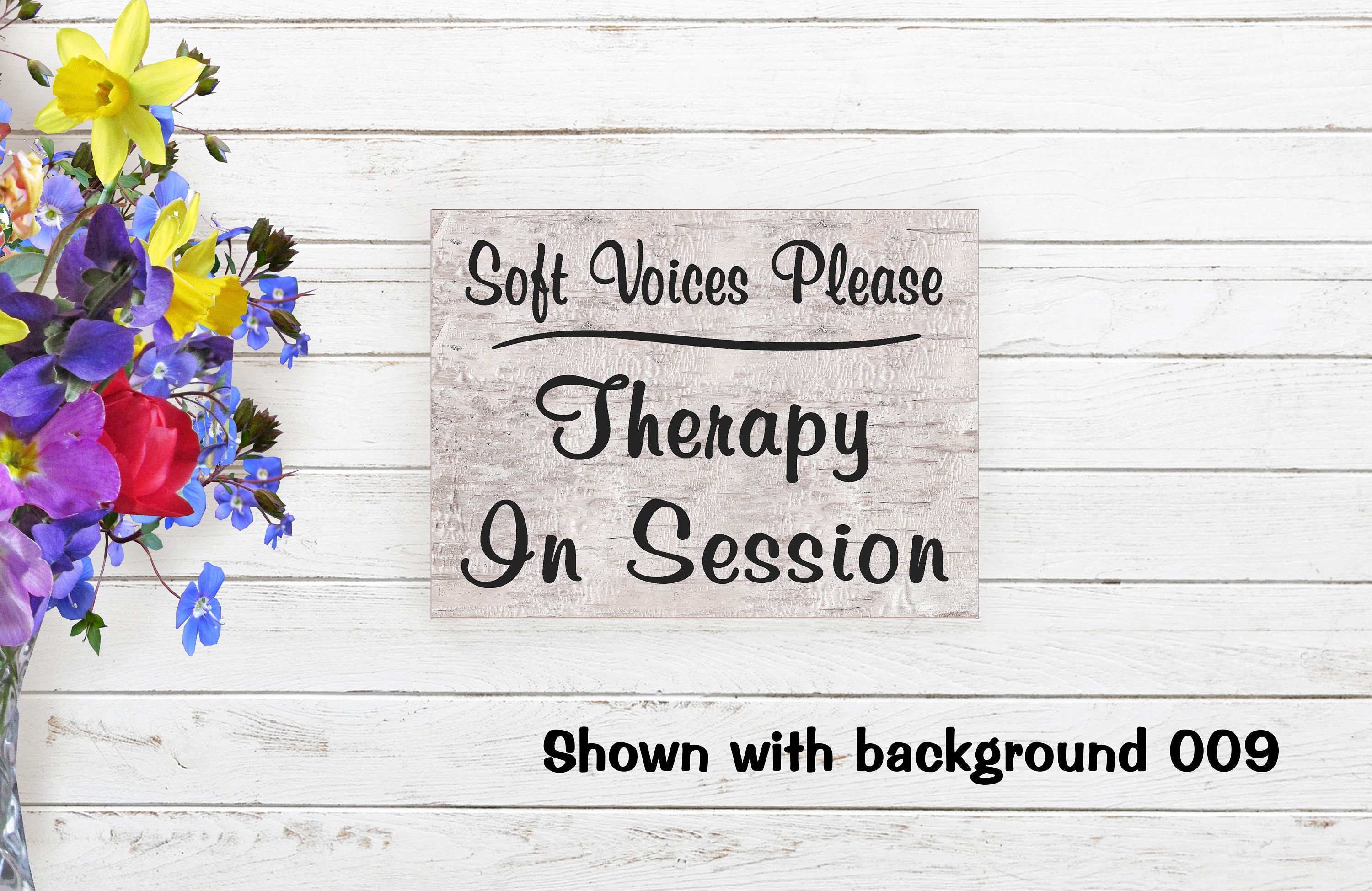 Wood Office Sign Soft Voices Please Therapy in Session | Etsy