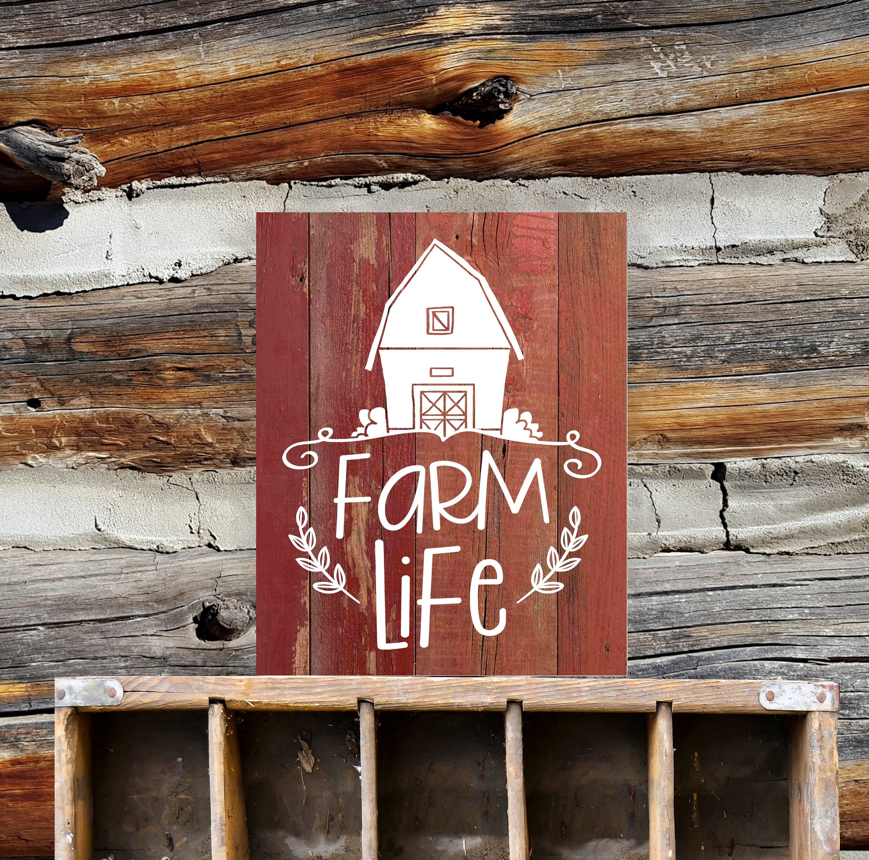 Wood Farm Sign Farm Life Country Life. Farm Sign Farmer | Etsy