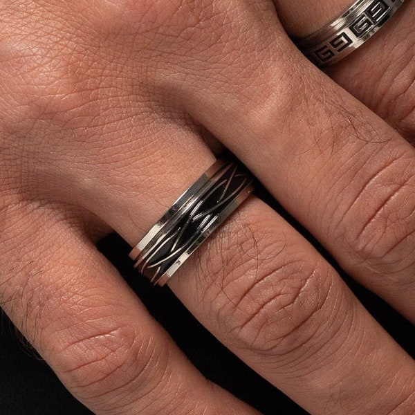 Mens Spinner Ring - Etsy