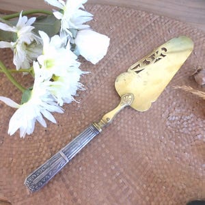 Fabulous French Antique Silver and Gold-plated Vermeil Cake Slicer ...