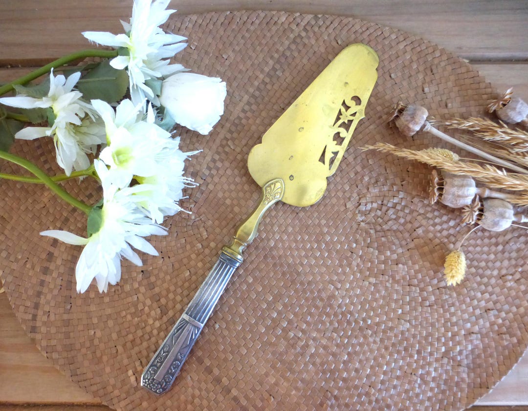 Fabulous French Antique Silver and Gold-plated Vermeil Cake Slicer ...