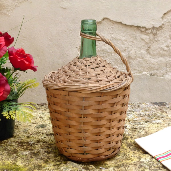 Wicker Bottle - Etsy