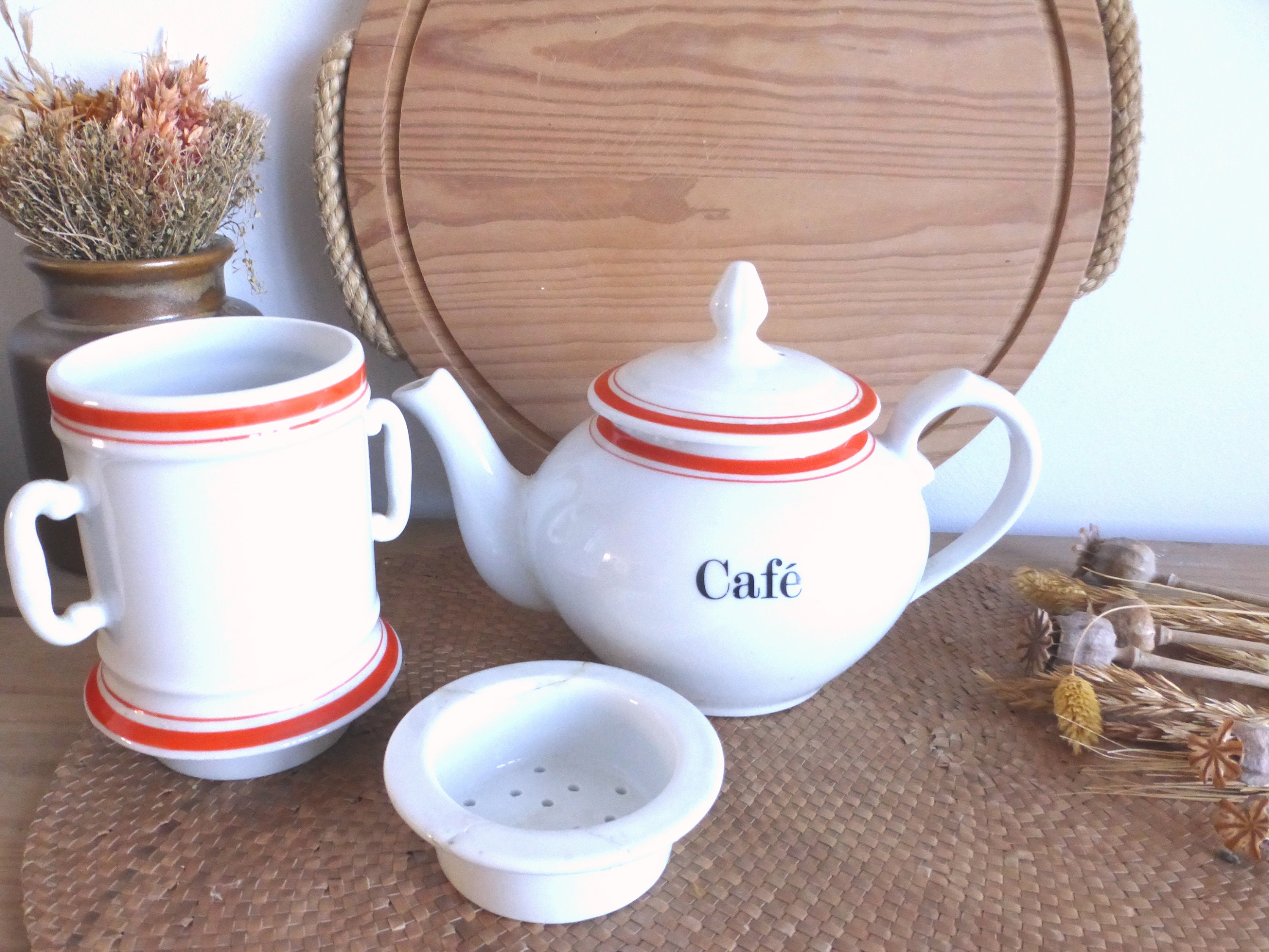 RARE French Vintage APILCO Four Part Pour Over Filter Coffee - Etsy