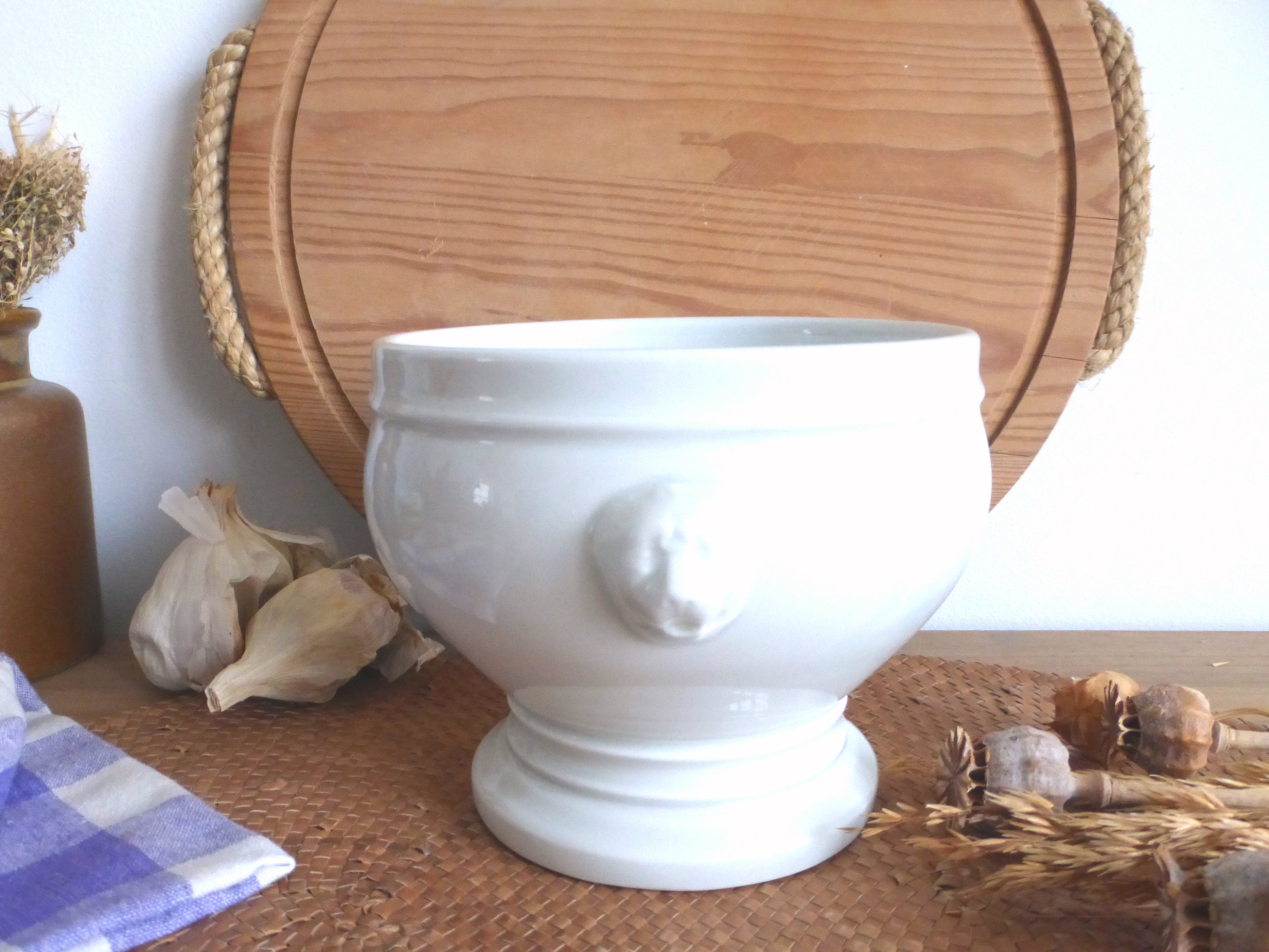 Classic French Vintage PILLIVUYT Large Footed White Porcelain - Etsy