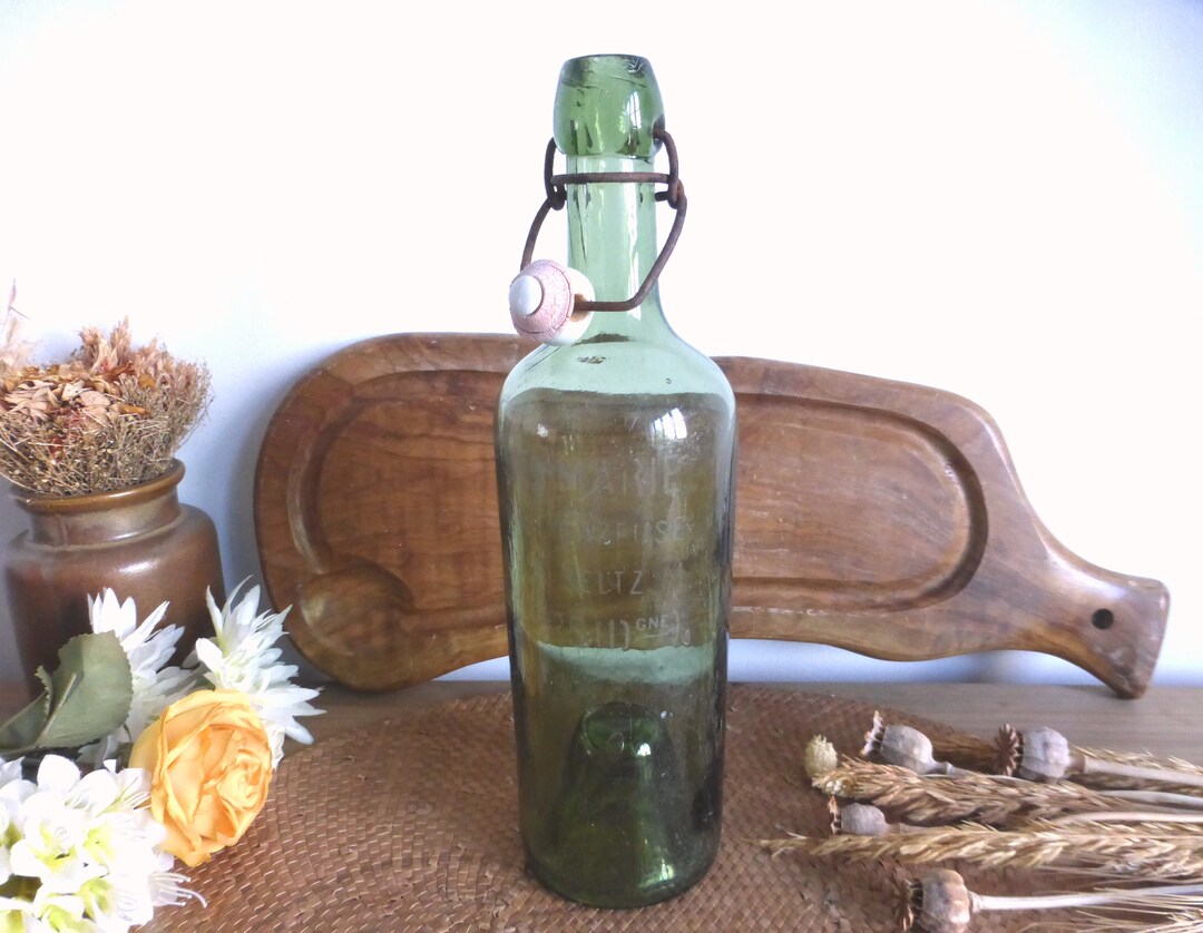 RARE Gorgeous French Antique Handmade Lemonade Bottle – Early 1900s ...