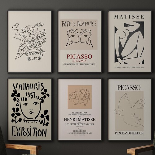 Printable Gallery Wall Art Set Poster Bundle Henri Matisse | Etsy UK