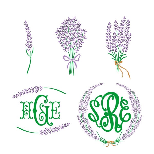 Lavender Frame Cuttable Design PNG DXF SVG & Eps File for - Etsy