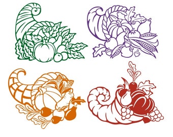 Cornucopia Svg | Etsy