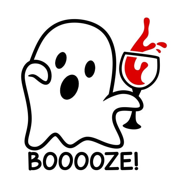 Booooze Booze Halloween Wine Ghost Cuttable Design PNG DXF SVG - Etsy