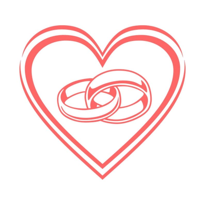 Eheringe cuttable Design PNG DXF SVG & eps Datei für - Etsy Österreich