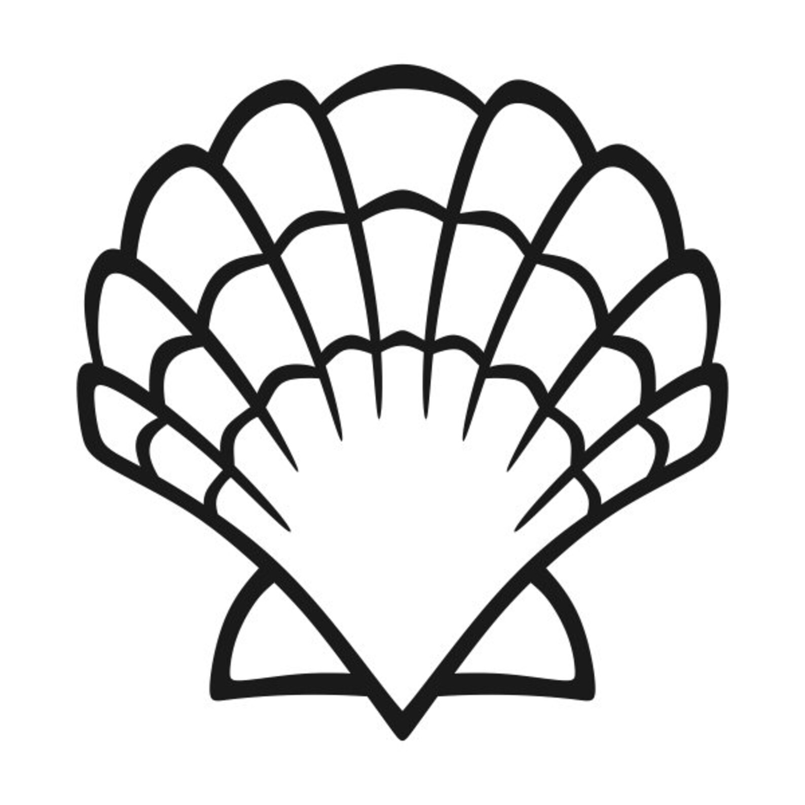 Sea Shell Cuttable Design PNG DXF SVG & Eps File for - Etsy