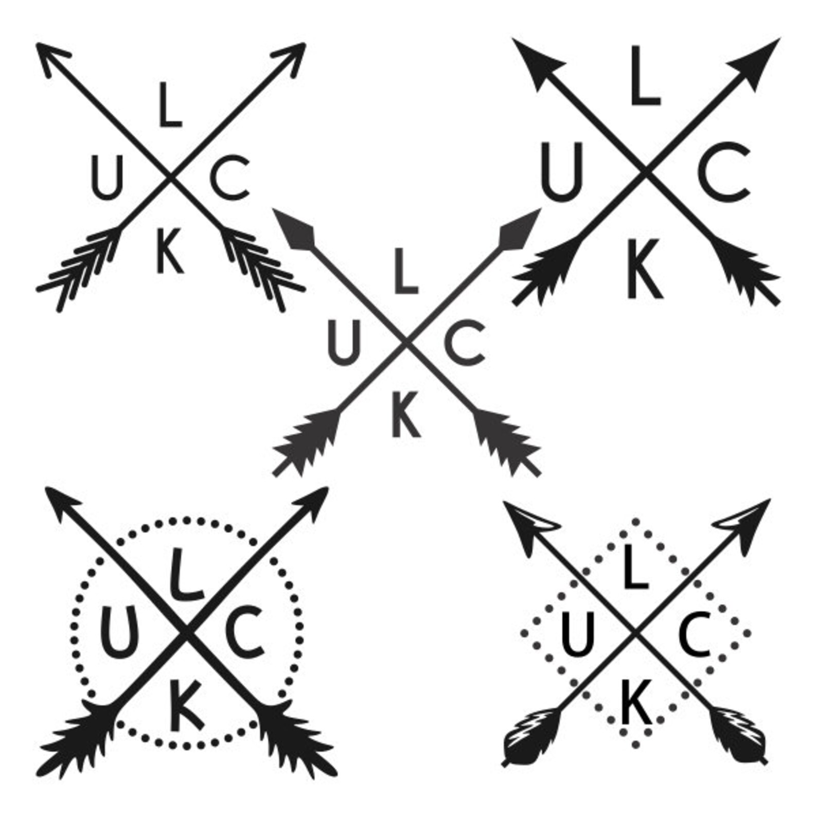 Luck Arrows Cuttable Design PNG DXF SVG & Eps File for - Etsy