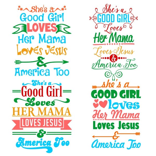 Good Girl Cuttable Design PNG DXF SVG & Eps File for - Etsy