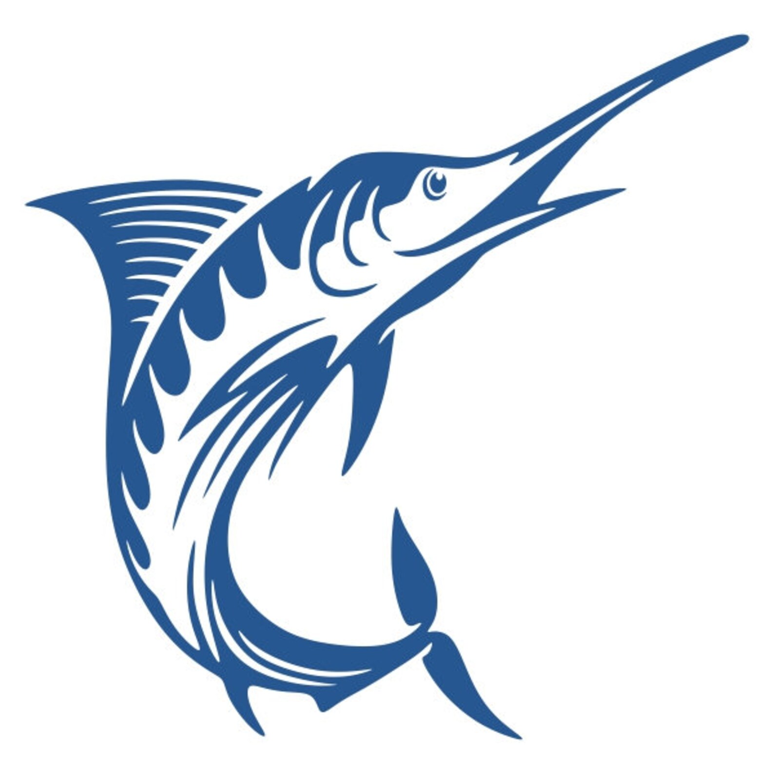 Marlin Fish Cuttable Design PNG DXF SVG & Eps File for | Etsy