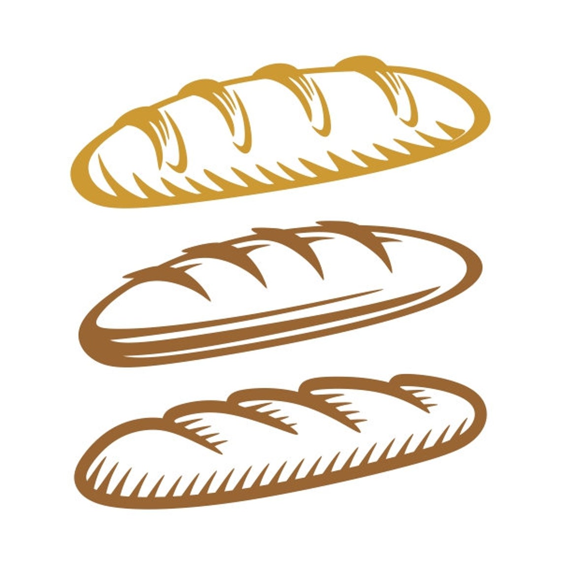 Baguette Pack Cuttable Design PNG DXF SVG & eps File for | Etsy