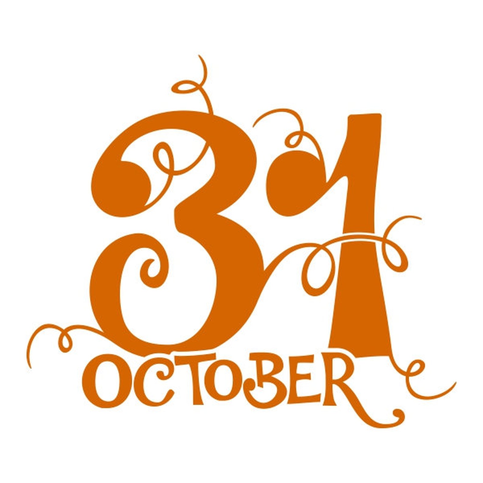 31 October Cuttable Design PNG DXF SVG & Eps File Silhouette - Etsy