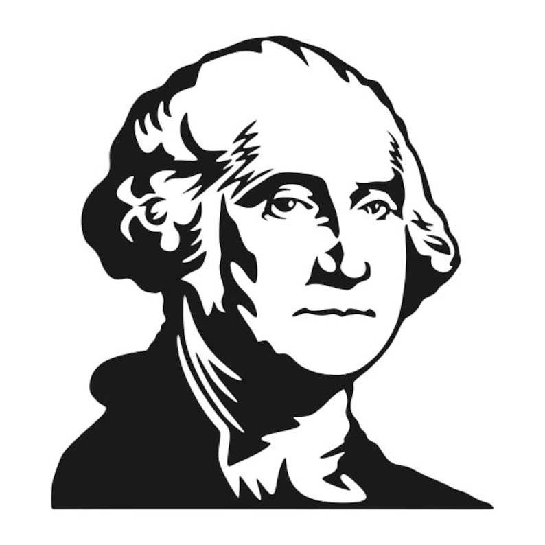 George Washington U.S. Presidents Cuttable Design PNG DXF SVG - Etsy