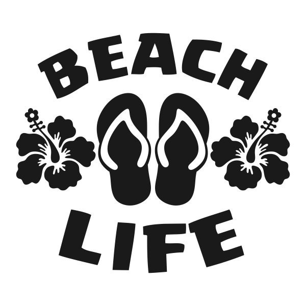 Beach Life Cuttable Design PNG DXF SVG & Eps File for - Etsy