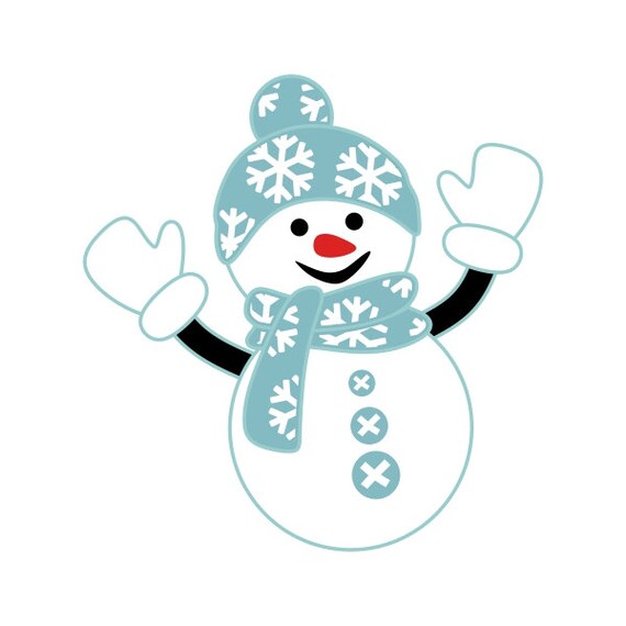 Paper, Party & Kids Stamping Snowman Winter Christmas Cuttable Design ...