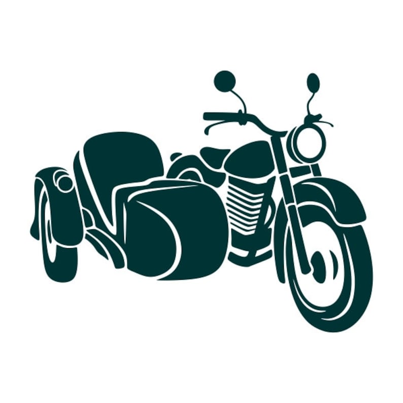 Motorcycle With Sidecar Cuttable Design PNG DXF SVG & Eps File - Etsy ...