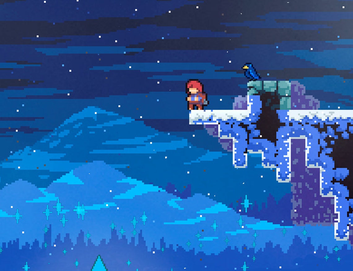 Undertale Hollow Knight and Celeste Crossover Print descarga - Etsy