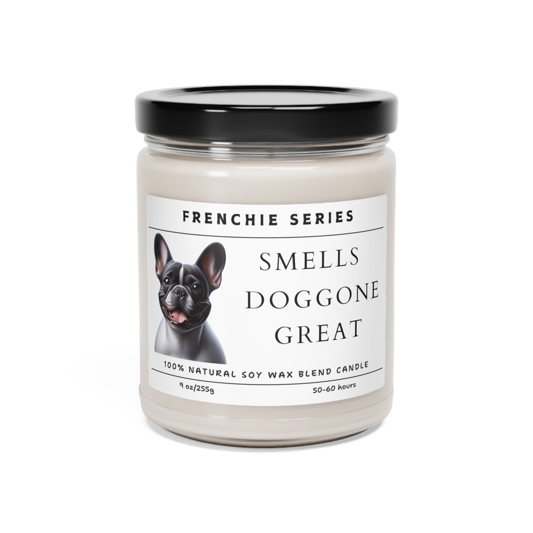 Frenchie Love Candle | Hand-poured Soy Wax | French Bull Dog Lovers ...