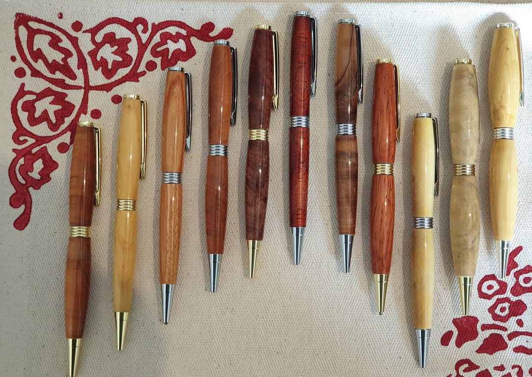 Custom Wooden Pens Streamline Twist Handmade for You Wooden Pen Lathe ...