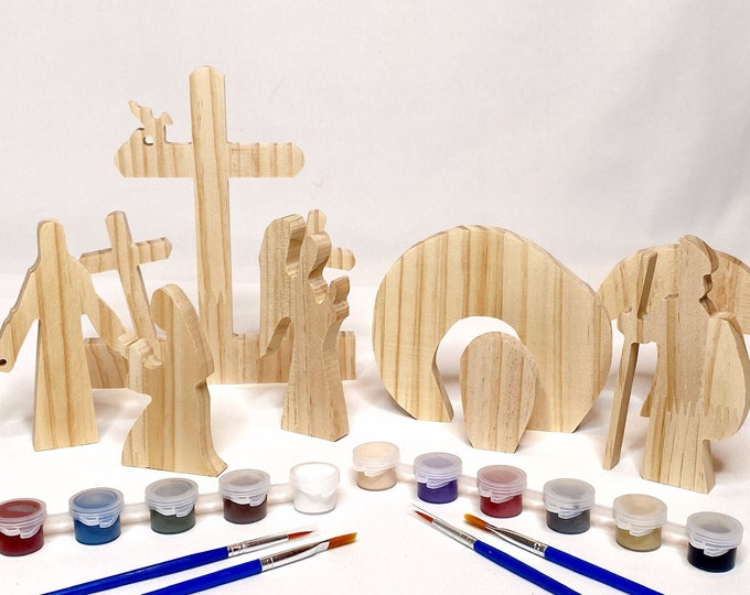 DIY Easter Scene, Paint Your Easter Scene Playset, Empty Tomb Display ...