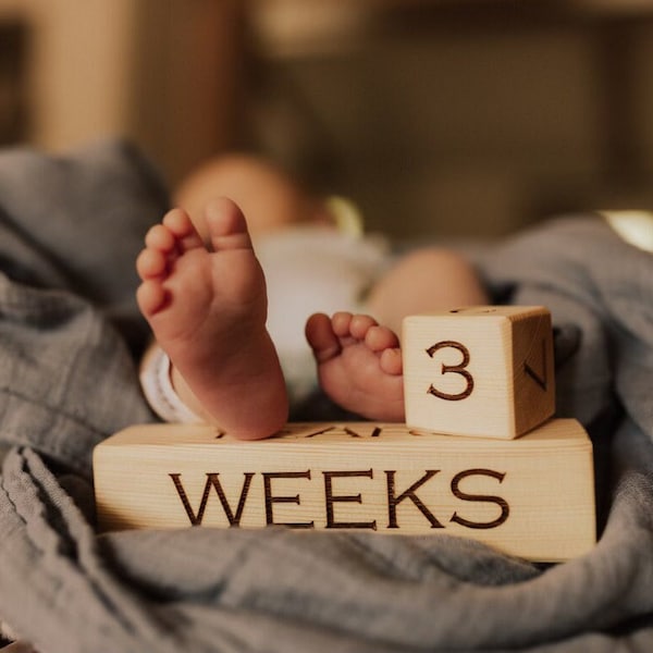 Milestone Blocks - Etsy