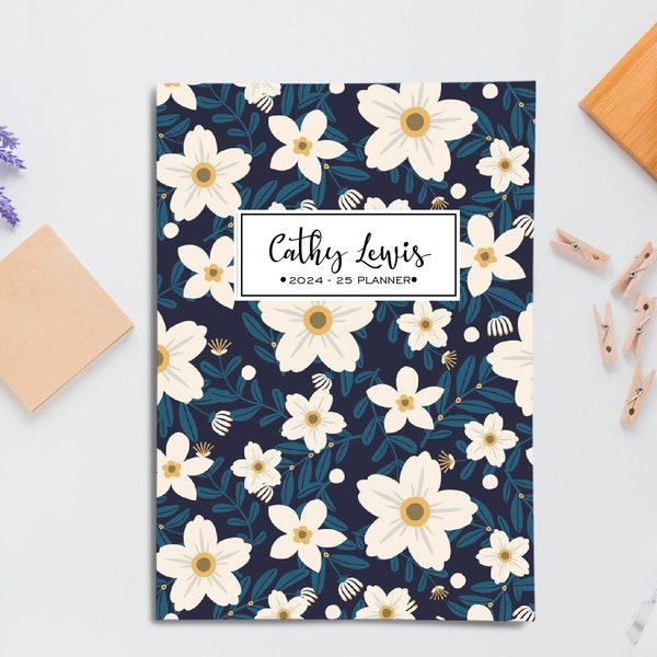 Academic Planner 2024 2025 Flowers - Etsy