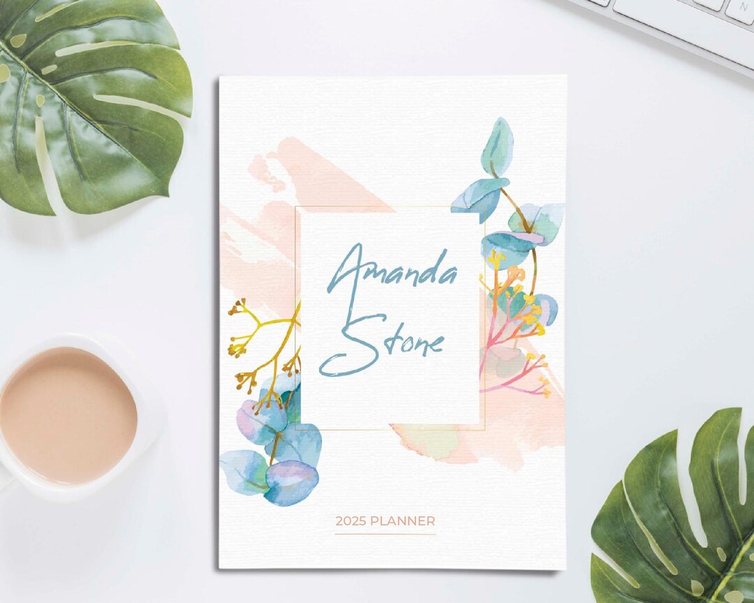 2025 Floral Planner: Personalized Weekly & Monthly Organizer - Etsy