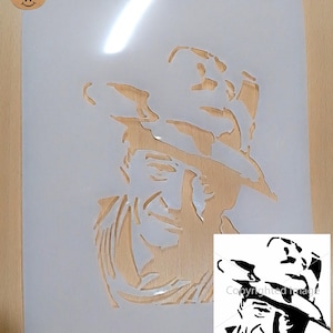 Cowboy Stencil Airbrush Art Stencil Available in 7 Sizes Mylar Ships ...