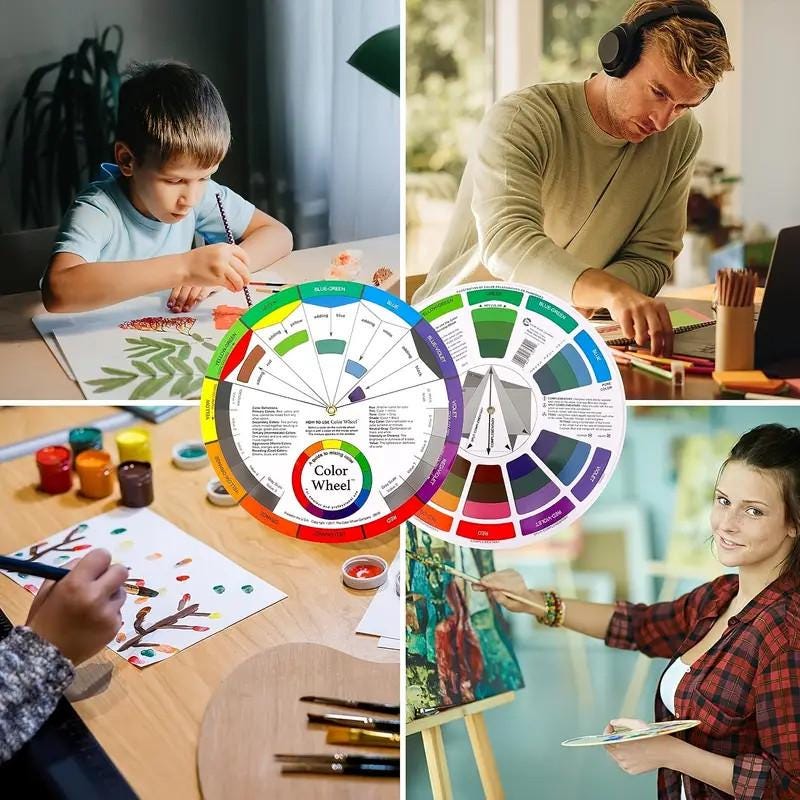Artists Colour Wheel Mixing Colour Guide 23cm Artist Colour Wheel - Etsy