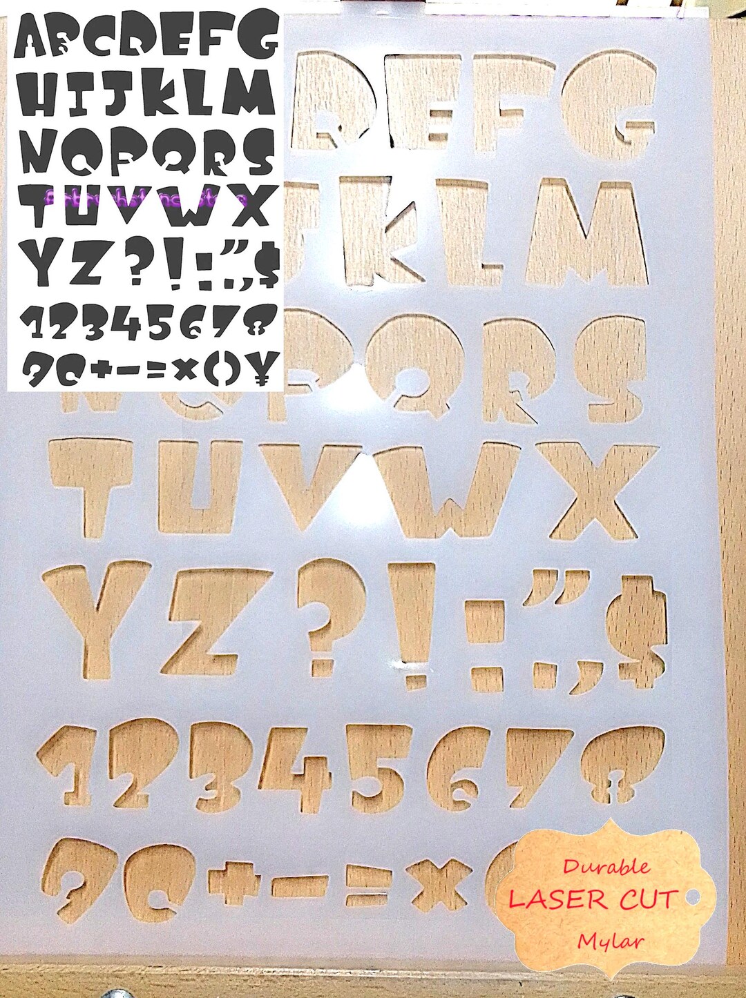 Alphabet Font R3 Airbrush Stencil 300 Micron Ships Worldwide. - Etsy