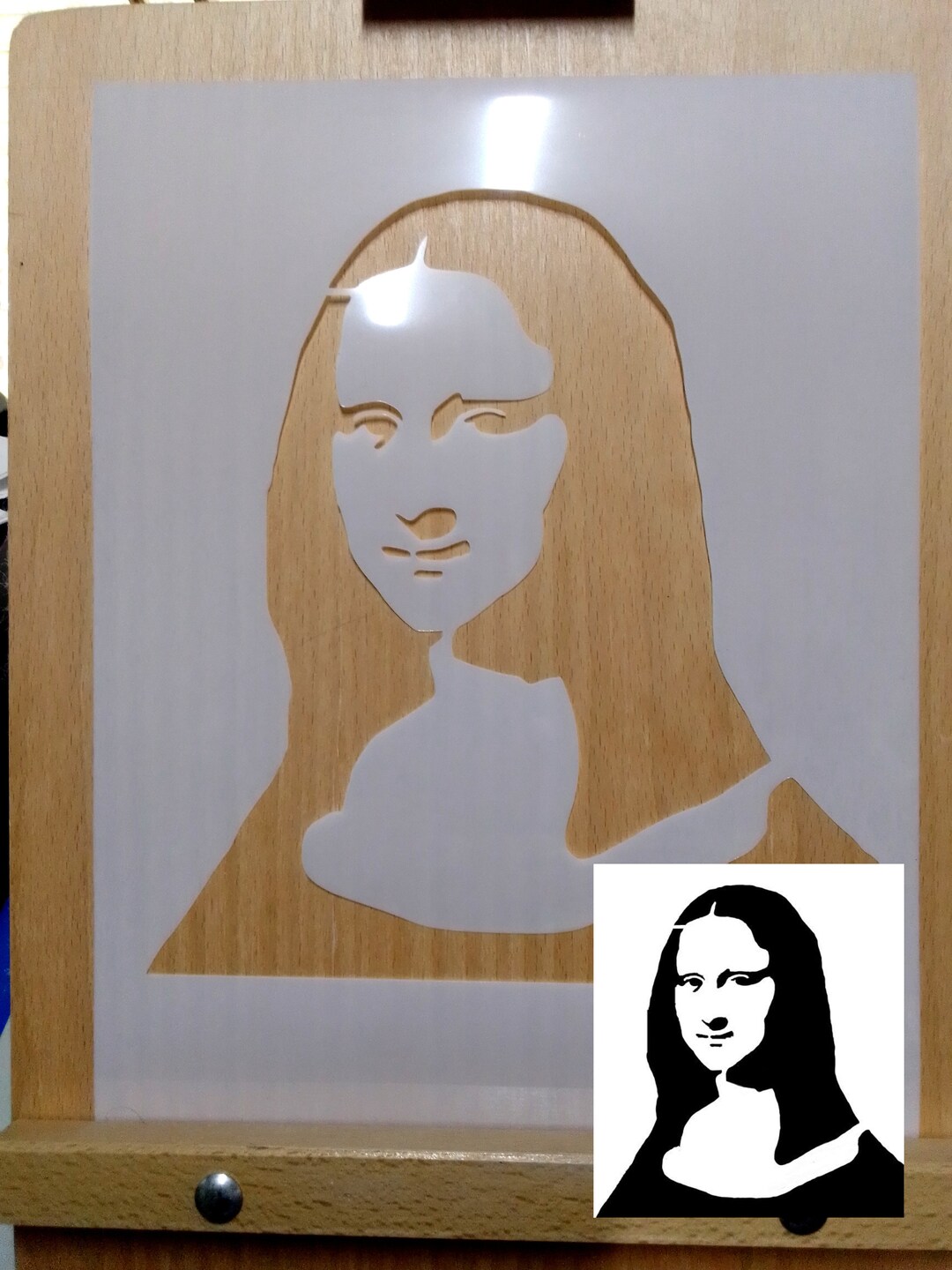 Mona Lisa Airbrush Stencil 300 Micron Ships Worldwide. - Etsy