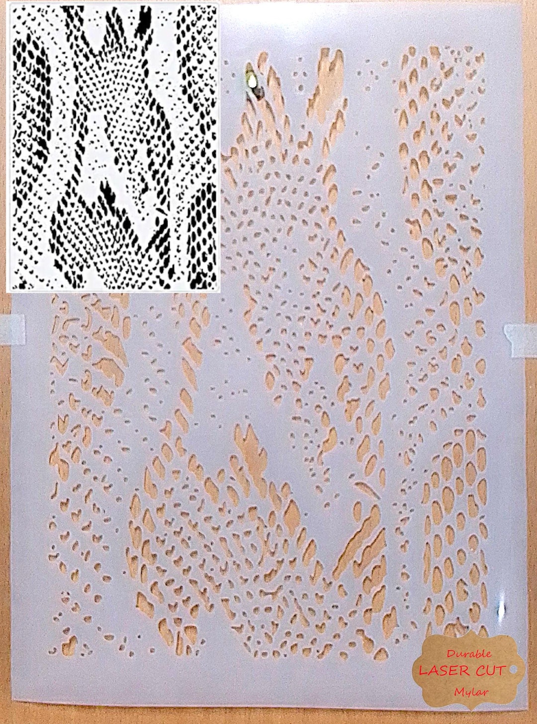 Snake Skin Stencil Airbrush Art Stencil Artists Snake Skin Template ...