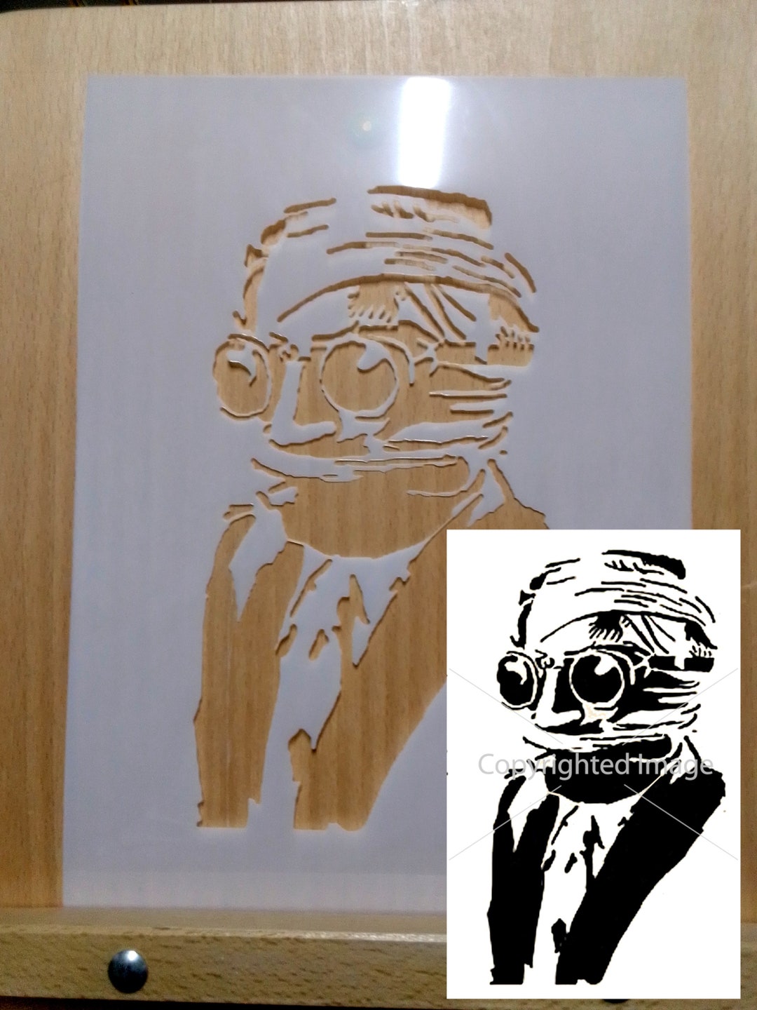 Bust B Airbrush Stencil Art Template Mylar Ships Worldwide. - Etsy